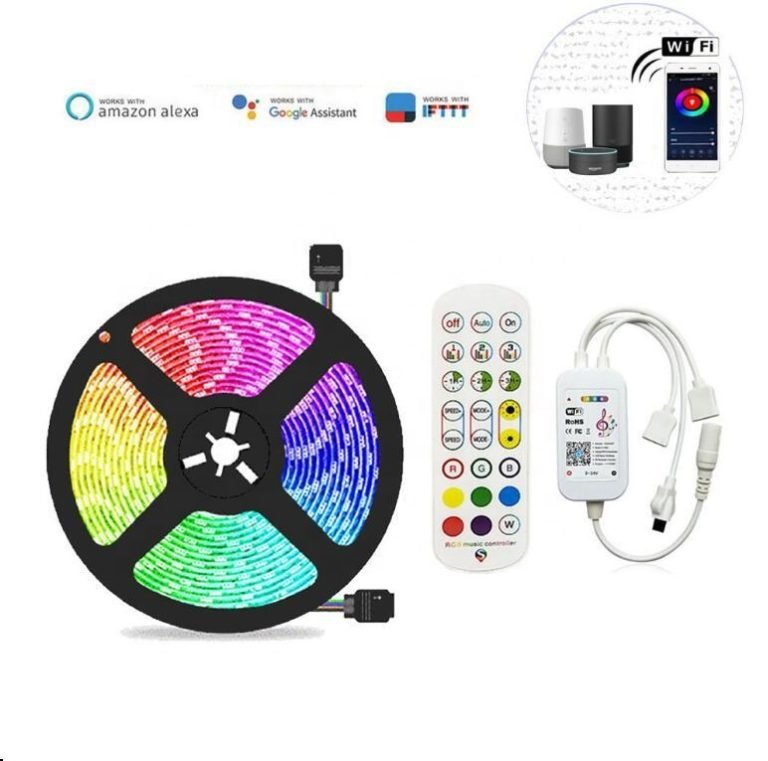 Buy Smart WiFi LED RGB Strip Light - Waterproof - 5M (300 LEDs ...
